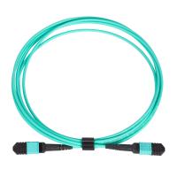 China 24 Fibers MPO OM3 Multimode Trunk Cable 1m 2m 3m Length for sale