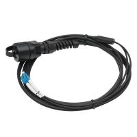 China Outdoor Armored Fiber Optic Cable / With IP67 ODVA Waterproof Connector /Tactical Fiber Optic Cable for sale