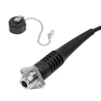 China ODC Female LC/UPC Waterproof Connector Outdoor Armored Fiber Optic Armored Cable for sale