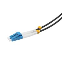 China Outdoor Fiber Optic Armored Cable with ODC Male LC/UPC Waterproof Connector for sale