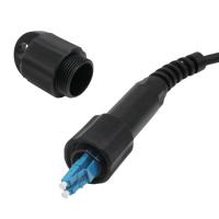 China PDLC Outdoor Armored Fiber Optic Cable Waterproof Cable Connector IP68 for sale