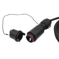 China Outdoor Armored Fiber Optic Cable Fullaxe LC/UPC Waterproof Connector for sale
