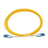China 5 meter LC/LC - UPC - Singlemode - Uniboot with Pull Push Tab- Duplex OFNR Fiber Optic Patch Cable for sale