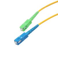 China Single Mode SC To SC Fiber Patch Cord FTTH Leather Jumper for sale