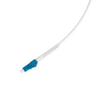 China LC/UPC to LC/UPC  simplex, G652D, D3mm Cable, 0~45°Adjustable Boot Optical Patch Cord white color for sale