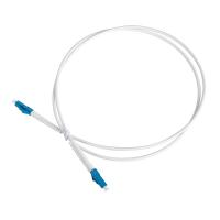 China LC/UPC to LC/UPC  simplex, G652D, D3mm Cable, 0~45°Adjustable Boot Optical Patch Cord white color for sale