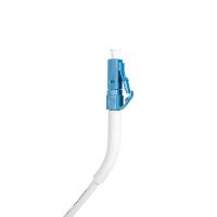 China (Angle Boot 45 Degree ) LC/UPC To LC/UPC Fibre Patch Cords OD3.0mm Simplex SM 1 simplex(LSZH),white color,5M for sale