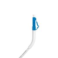 China (Angle Boot 45 Degree ) LC/UPC To LC/UPC Fibre Patch Cords OD3.0mm Simplex SM 1 simplex(LSZH),white color,5M for sale