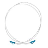 China (Angle Boot 45 Degree ) LC/UPC To LC/UPC Fibre Patch Cords OD3.0mm Simplex SM 1 simplex(LSZH),white color,5M for sale