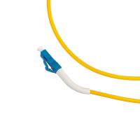 China (Angle Boot 45 Degree ) LC/UPC To LC/UPC Fibre Patch Cords OD3.0mm Simplex SM 1 Simplex(LSZH) Yellow Color 5M for sale