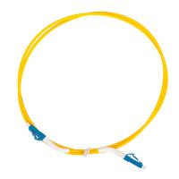 China (Angle Boot 45 Degree ) LC/UPC To LC/UPC Fibre Patch Cords OD3.0mm Simplex SM 1 Simplex(LSZH) Yellow Color 5M for sale