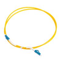 China (Angle Boot 45 Degree ) LC/UPC To LC/UPC Fibre Patch Cords OD3.0mm Simplex SM 1 Simplex(LSZH) Yellow Color 5M for sale