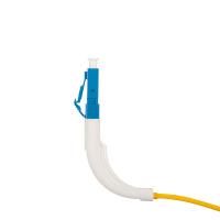 China (Angle Boot 90 Degree ) LC/APC To LC/UPC Fibre Patch Cords OD2.0mm Simplex SM Simplex(LSZH) Yellow Color 3M for sale