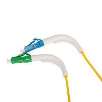 China (Angle Boot 90 Degree ) LC/APC To LC/UPC Fibre Patch Cords OD2.0mm Simplex SM Simplex(LSZH) Yellow Color 3M for sale