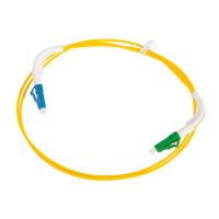 China (Angle Boot 90 Degree ) LC/APC To LC/UPC Fibre Patch Cords OD2.0mm Simplex SM Simplex(LSZH) Yellow Color 3M for sale
