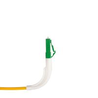 China (Angle Boot 90 Degree ) LC/APC To LC/UPC Fibre Patch Cords OD3.0mm SM Simplex (LSZH) Yellow Color 3M for sale