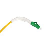 China (Angle Boot 90 Degree ) LC/APC To LC/UPC Fibre Patch Cords OD3.0mm SM Simplex (LSZH) Yellow Color 3M for sale