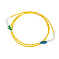 China (Angle Boot 90 Degree ) LC/APC To LC/UPC Fibre Patch Cords OD3.0mm SM Simplex (LSZH) Yellow Color 3M for sale