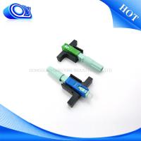 China Blue / Green SC Type Fiber Optic Quick Connector SM Fiber Fast Connector Telecommunication Network for sale