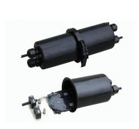 China Dome & Inline Type Fiber Optic Splice Enclosure ABS 144 Core Two In And Two Out for sale