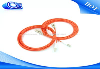 China LC - SC Multimode Duplex Fiber Optic Patch Cord 0.9mm / 2.0mm / 3.0mm Low Insertion Loss for sale