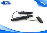 China OFNR Flame Retardant Tactical Fiber Optic Cable With Mini SC APC Waterproof Connector for sale