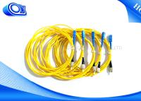 China Singlemode Simplex Fiber Optic Patch Cord With SC LC ST FC Connectors for sale
