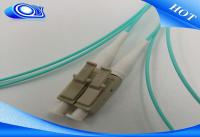 China LC / UPC Fiber Optic Pigtail 50 / 125 MM OM3 Simplex LC Fiber Optic Patch Cord for sale