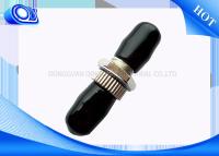 China Black Metal ST Fiber Optic Adapter With Singlemode for sale