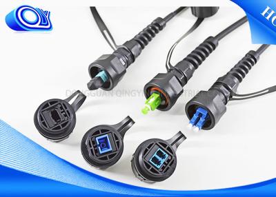China Outdoor Waterproof Cable Connector ODVA - LC UPC / SC APC Optical Fiber Parts for sale