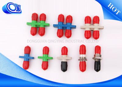 China Gray blue ST  Type Fiber Optic Coupler Duplex Adapter For Telecommunication for sale
