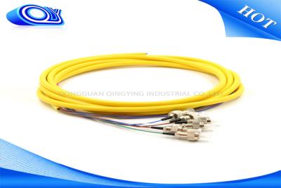 China FC Connector 6 Core OM3 Fiber Patch Cable Custom Length Fiber Optic Patch Cables for sale