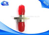 China ST Square Mount Metal ST UPC Metal type 0.2dB  insertion loss Fiber Optic Cable Adapter For Communication for sale