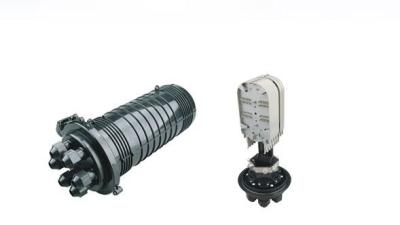 China Dome Type Fiber Optic Splice Closure 3 Inlets And 3 Outlets 12 / 24 Cores for sale