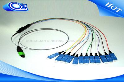 China MM Patch Cord Multimode MTP MPO Connector With Cable 2.0mm 3.0mm 1 - 10 Meter for sale