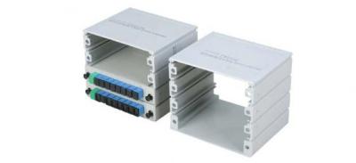China FTTH Fiber Optic SC simplex Coupler 1x8 plc splitter Installation Box for FTTH System for sale