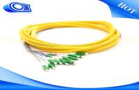China Passive Telecom LC APC Fiber Optic Pigtail Singlemode Jacket  For FTTH / FTTX for sale