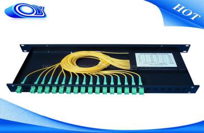 China Indoor Waterproof 1 X 32 Inserting Optical PLC Splitter Total Enclosed Structure for sale