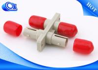 China Gray blue ST  Type Fiber Optic Coupler Duplex Adapter For Telecommunication for sale