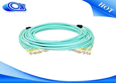 China OM3 SC - LC Fiber Patch Cord , MM Duplex Fiber Optic Drop Cable For LAN / WAN for sale