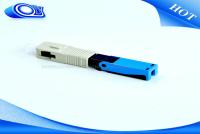 China Blue SC PC UPC Fiber Optic Fast Connector OFNR Flame Retardant / Sc Fast Connector for sale