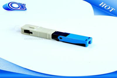China Blue SC PC UPC Fiber Optic Fast Connector OFNR Flame Retardant / Sc Fast Connector for sale