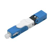 China Single Model SC Type Fiber Optic Fast Connector FTTH Low Polarization Dependent Loss for sale