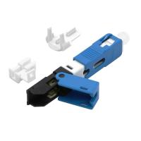 China Single Model SC Type Fiber Optic Fast Connector FTTH Low Polarization Dependent Loss for sale