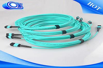 China Patch Cord MPO Fiber Optic Connector , 8F 12F Waterproof Fiber Optic Connector for sale