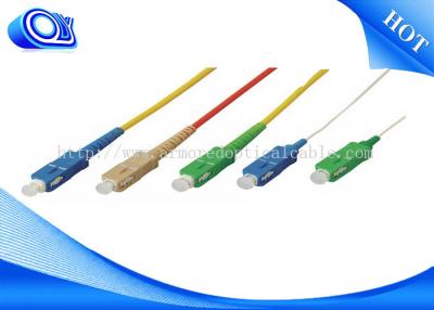 China SC Type Fiber Optic Jumper Cables / Patch Cord Jumper 0.9mm 2.0mm 3.0mm for sale