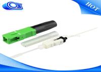 China SC APC Fiber Optic Fast Connector / SC APC Simplex Fiber Optic Connector / SC APC Splice On Connector for sale