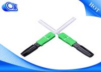 China SC/APC UPC hot melt type fiber optic fast connector / simplex fiber optic connector for sale