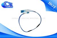 China FTTH TPU 2 Core LC Duplex Tactical Fiber Optic Cable / Armored Fiber Optic Patch Cable for sale