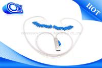China 1x8 1x16 1X32 PLC Single-Mode/ Multimode Fiber PLC Splitter With Steel Tube G657A cable 0.9mm for sale